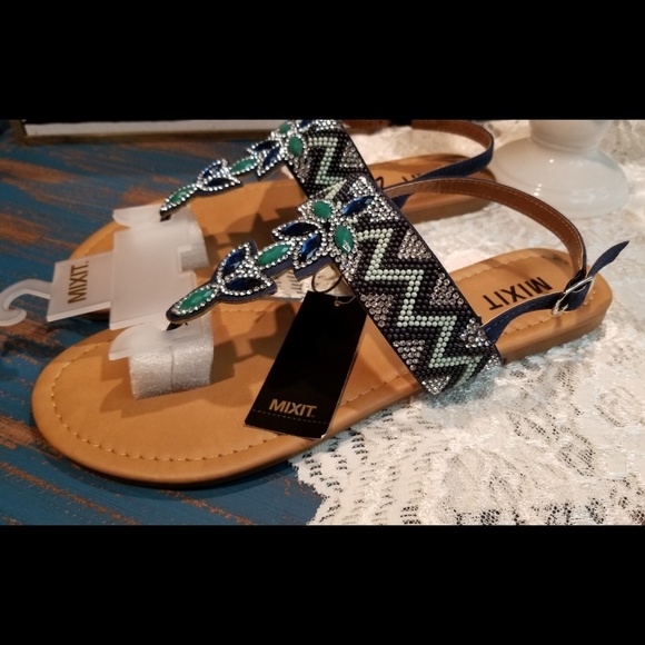 Mixit | Shoes | One Left New Mixit Slingback Thong Sandals | Poshmark